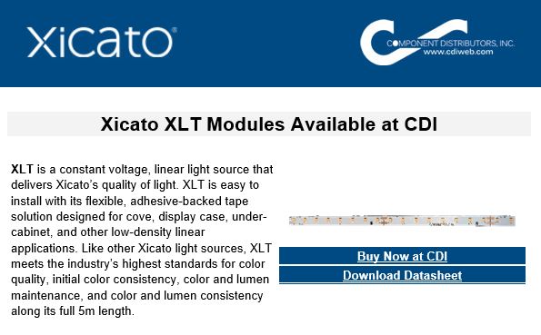 Xicato, Inc. Programmable LED Drivers from CDI LED