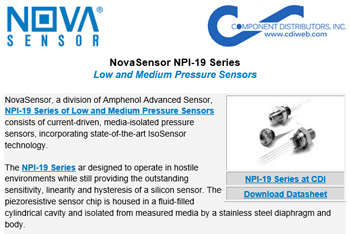 NovaSensor, a Division of Amphenol Advanced Sensor from Component ...