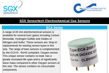 SGX Sensortech from SGX